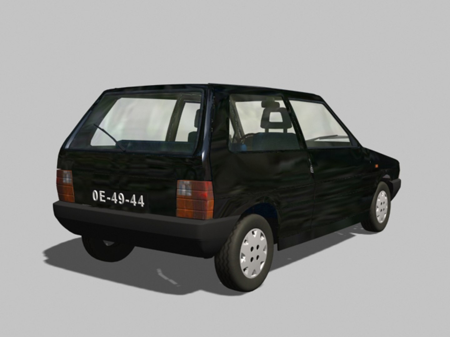 Car Fiat Uno 3d Model