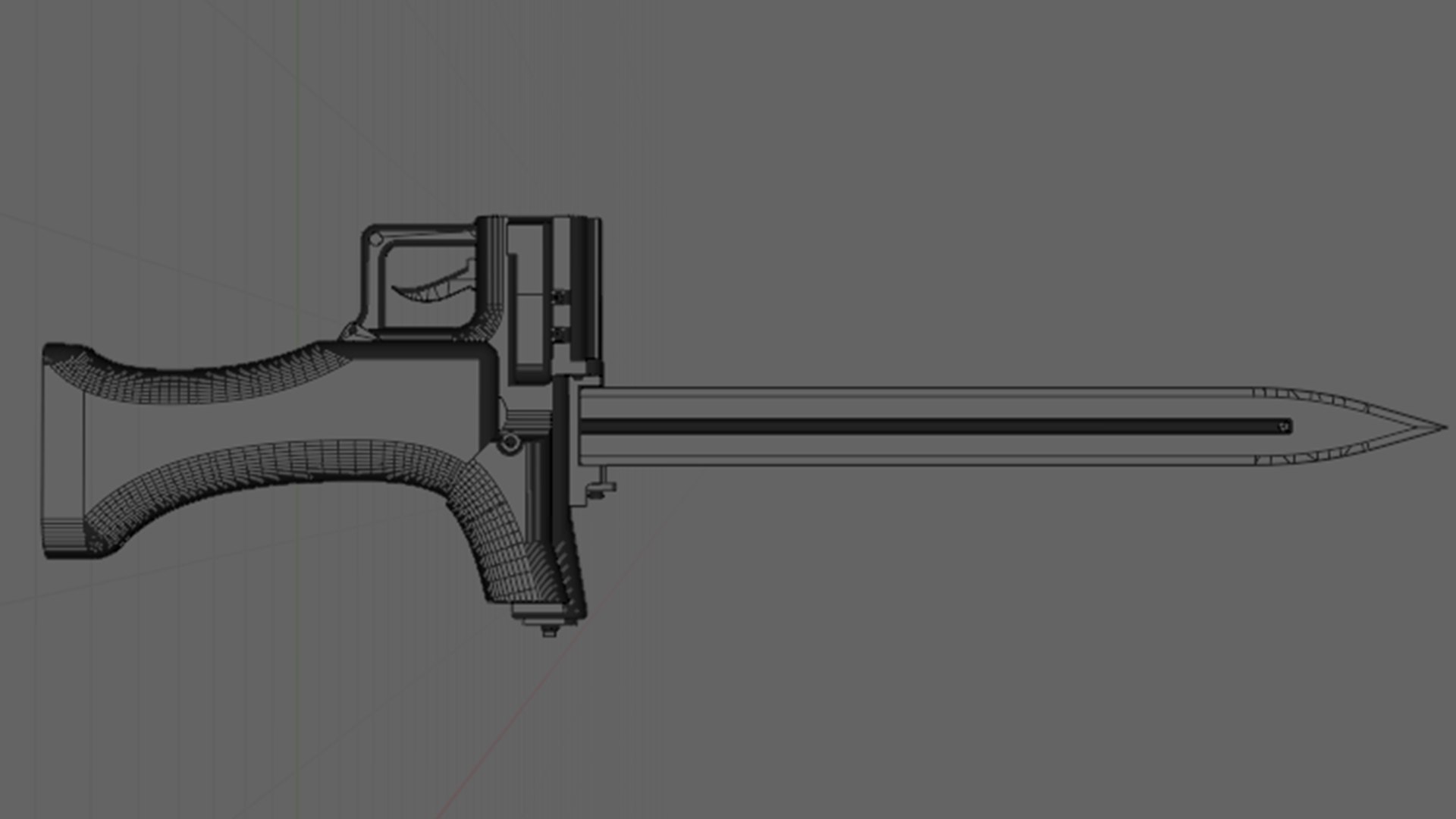 Tactical Sci-Fi Co2 Injector Knife 3D Model - TurboSquid 2318045