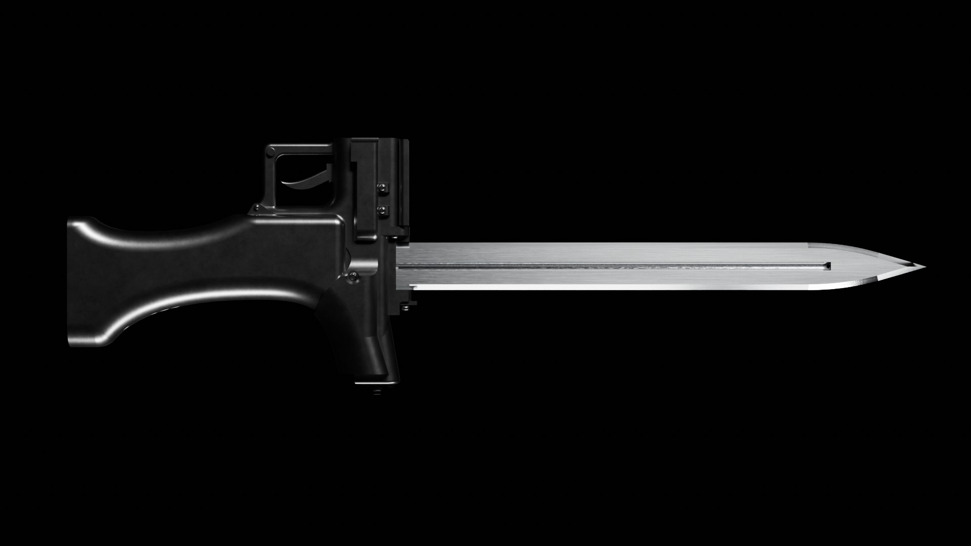Tactical Sci-Fi Co2 Injector Knife 3D Model - TurboSquid 2318045