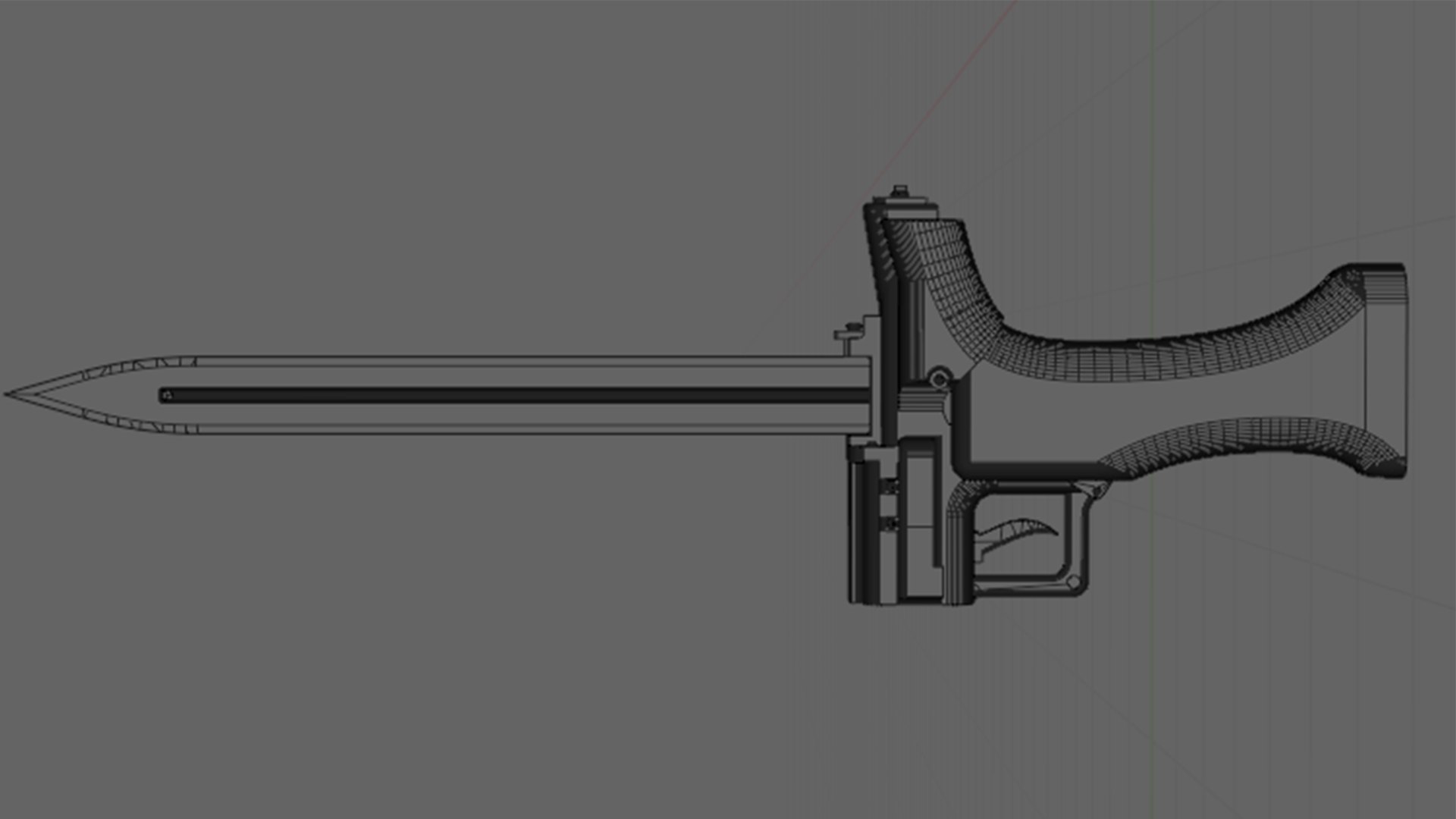 Tactical Sci-Fi Co2 Injector Knife 3D Model - TurboSquid 2318045