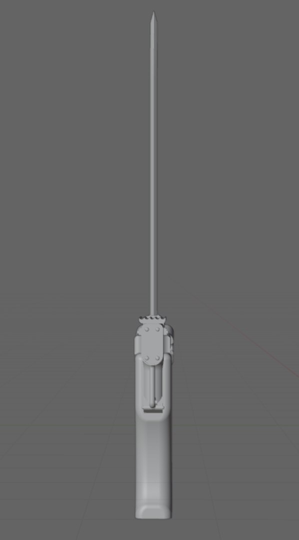 Tactical Sci-Fi Co2 Injector Knife 3D Model - TurboSquid 2318045