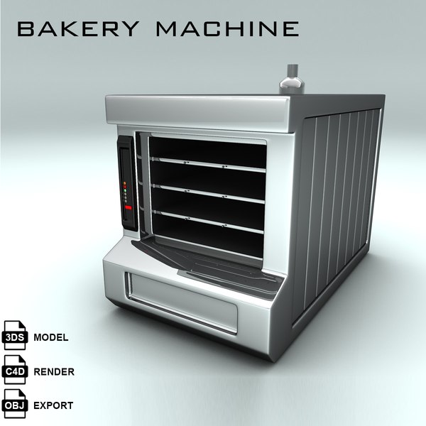 3d bakery machine bake model