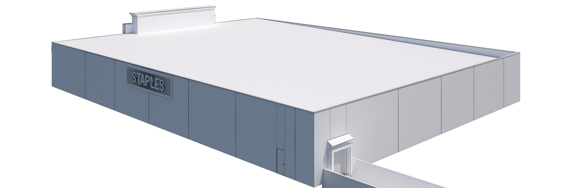 3D Model Retail Staples Building - TurboSquid 1238583