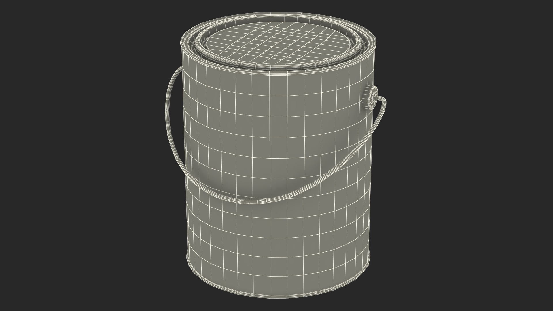 3D Paint Bucket Closed Model - TurboSquid 2024516