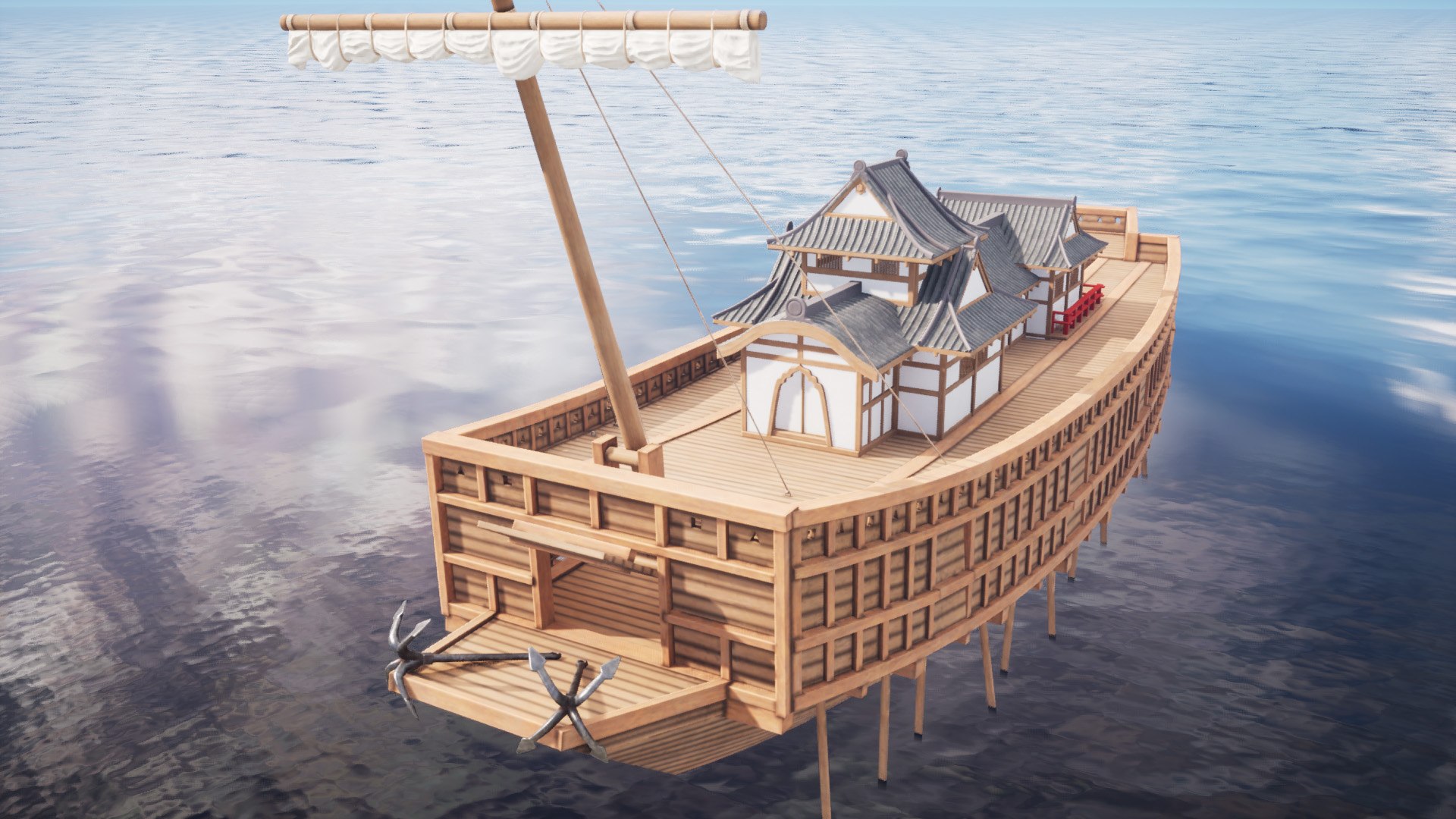 3D Atakebune - Japanese Warship - TurboSquid 2211482