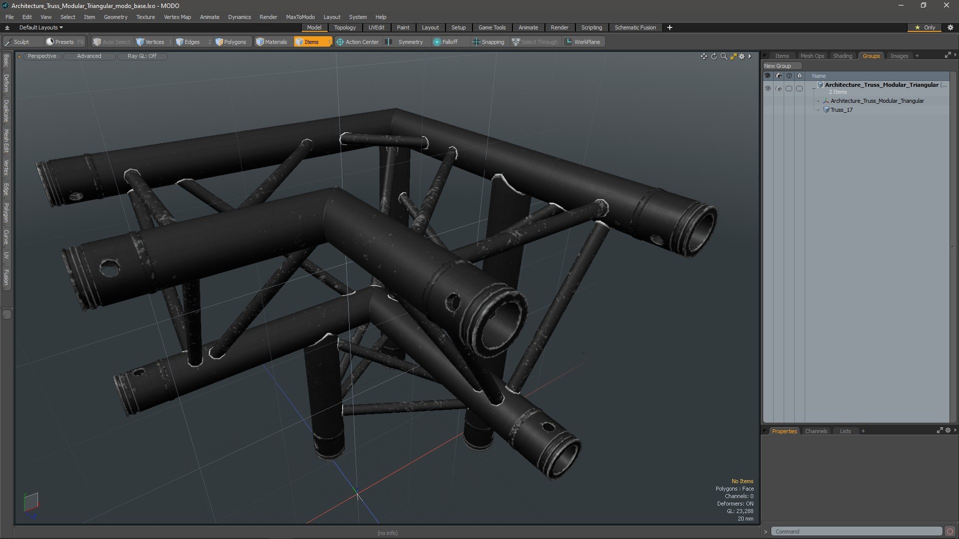 Architecture Truss Modular Triangular 3D Model - TurboSquid 2265683