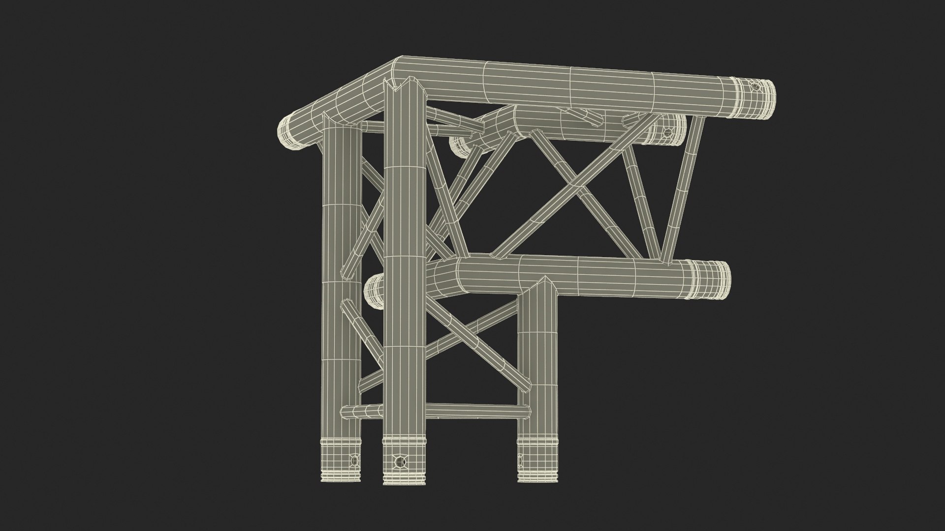 Architecture Truss Modular Triangular 3D Model - TurboSquid 2265683