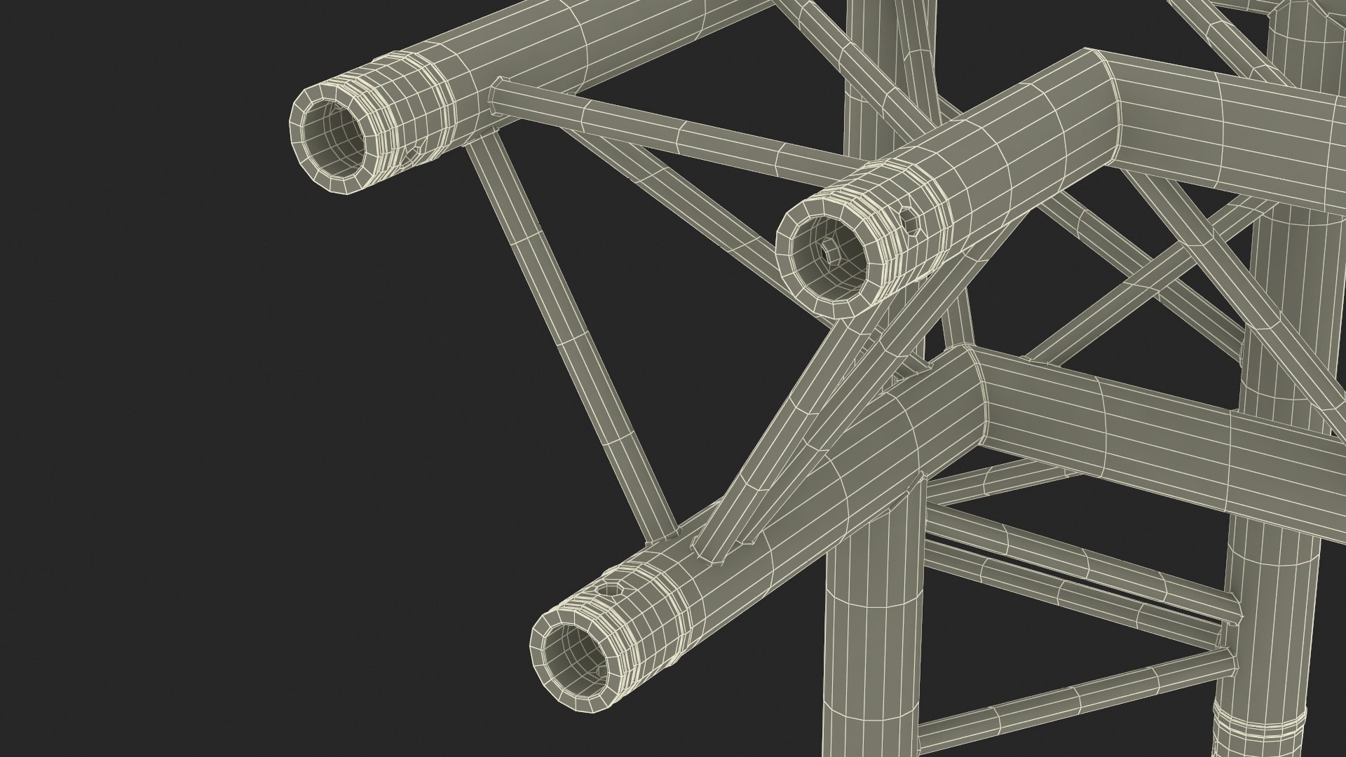 Architecture Truss Modular Triangular 3D Model - TurboSquid 2265683