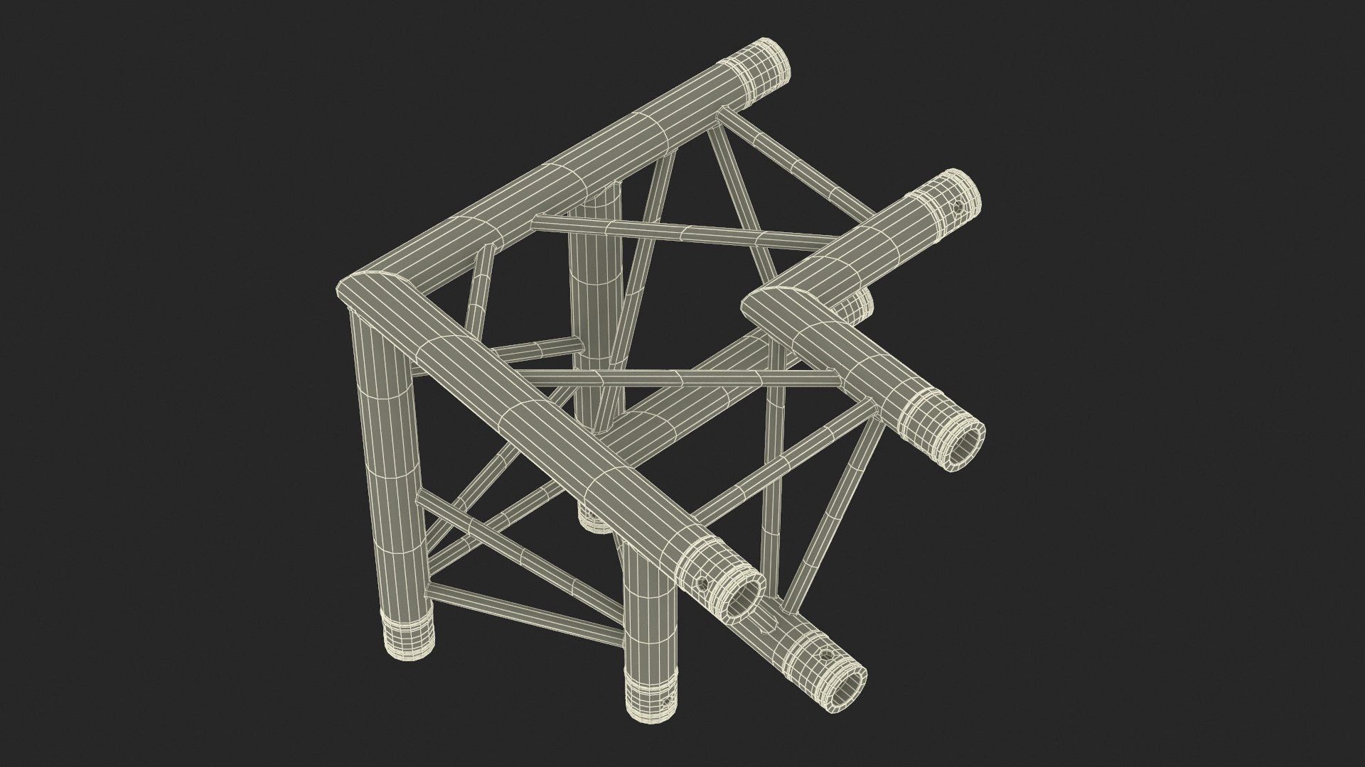 Architecture Truss Modular Triangular 3D Model - TurboSquid 2265683