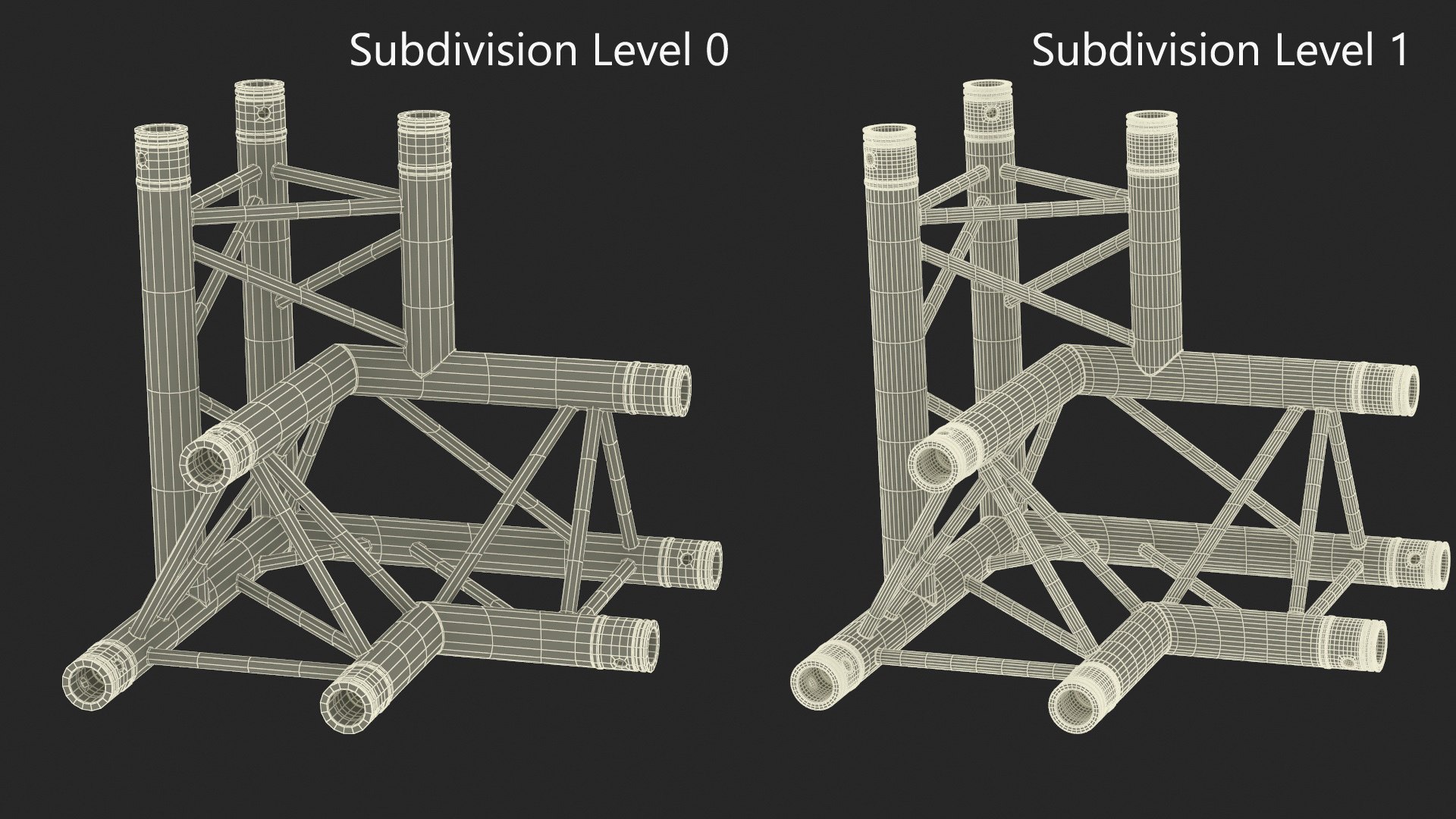 Architecture Truss Modular Triangular 3D Model - TurboSquid 2265683