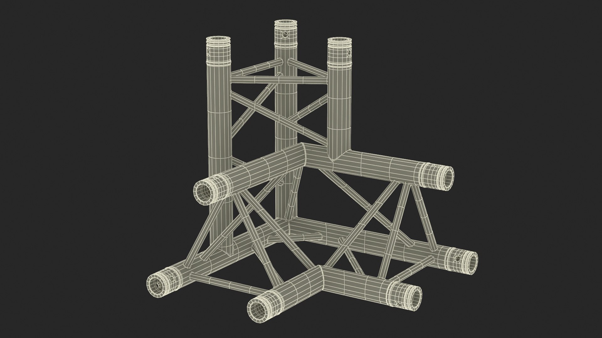 Architecture Truss Modular Triangular 3D Model - TurboSquid 2265683