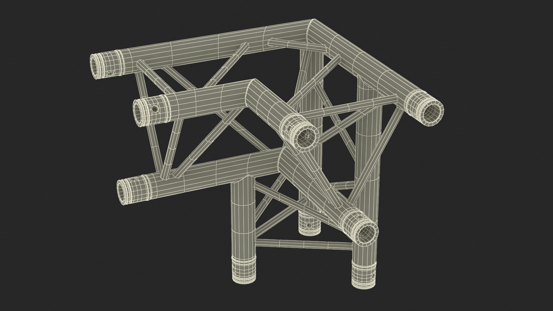 Architecture Truss Modular Triangular 3D Model - TurboSquid 2265683