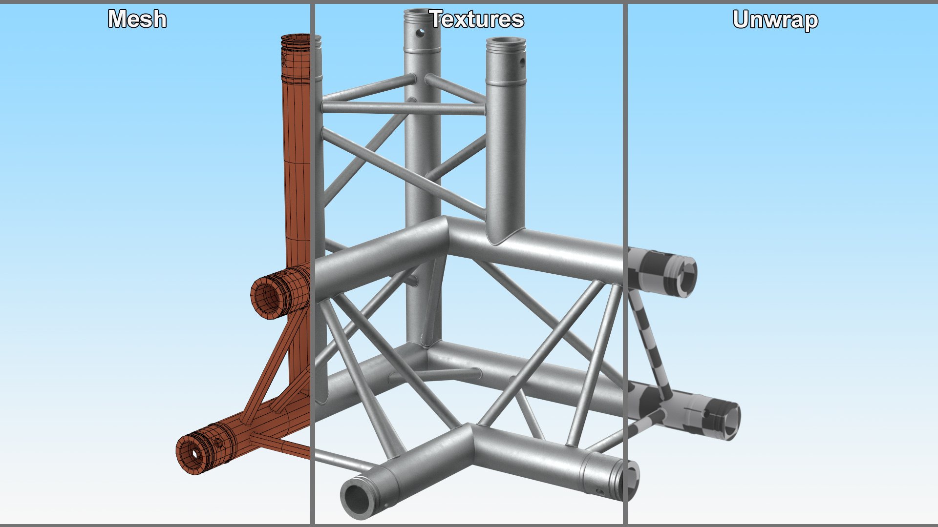 Architecture Truss Modular Triangular 3D Model - TurboSquid 2265683
