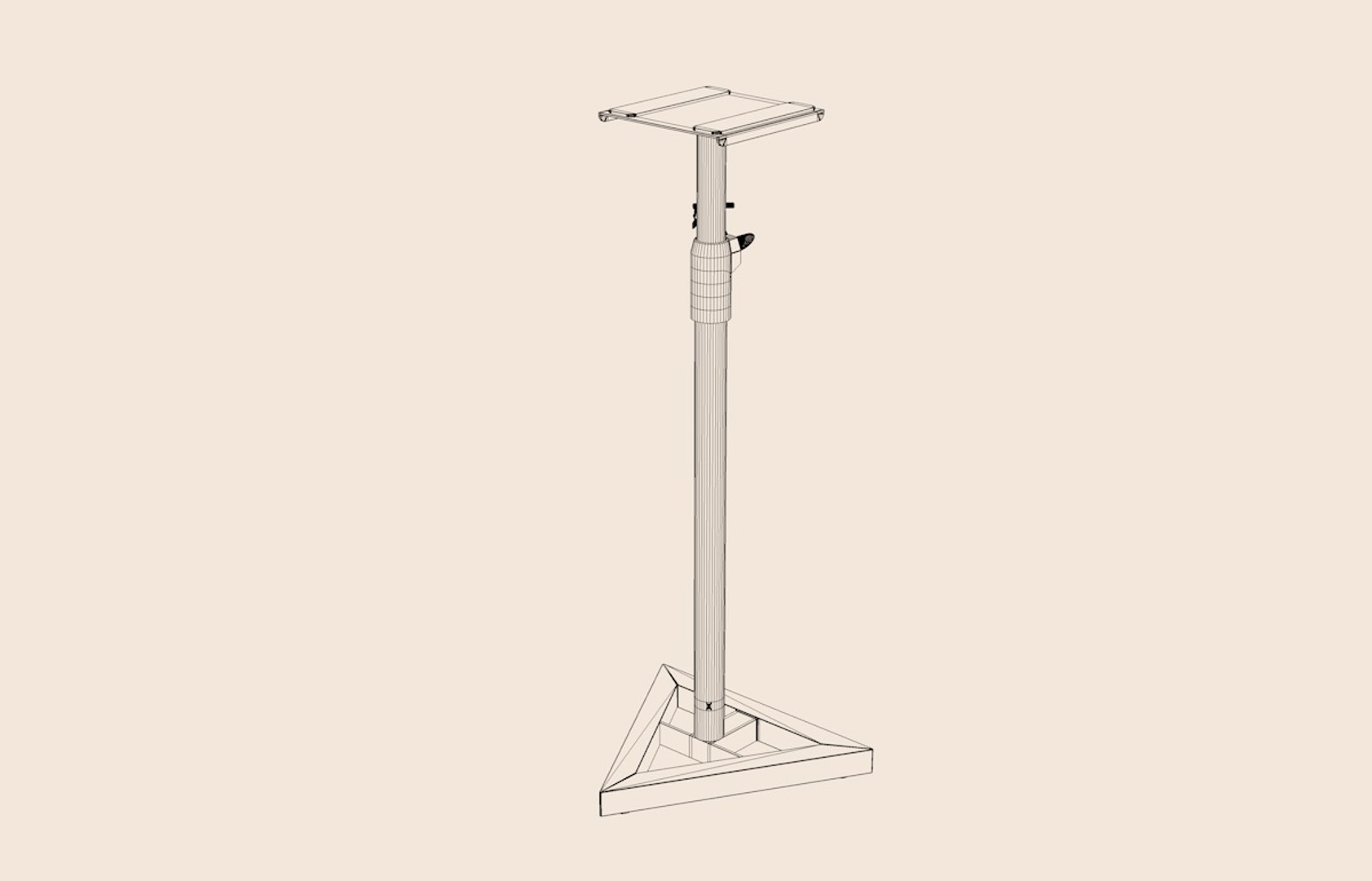 3d Model Studio Speaker Stand Millenium