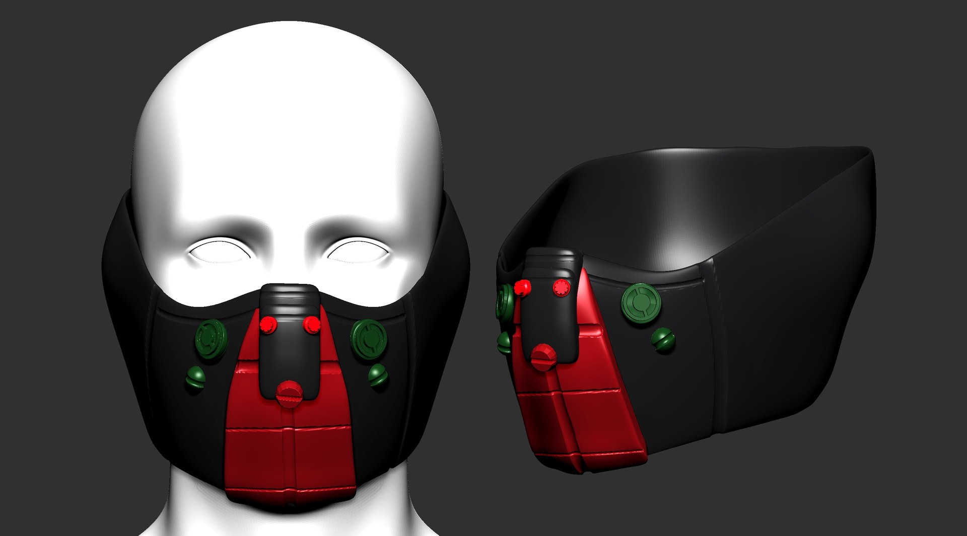 3D Gas Mask Sculpt Printable - TurboSquid 1595819