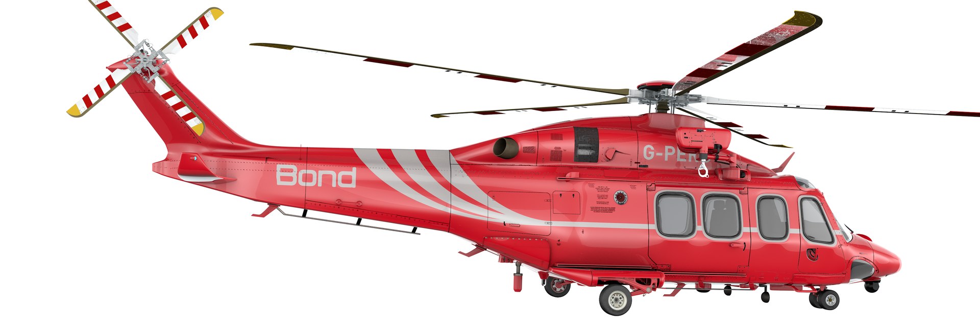 AW139 BOND Helicopter L2275 Model - TurboSquid 2328907