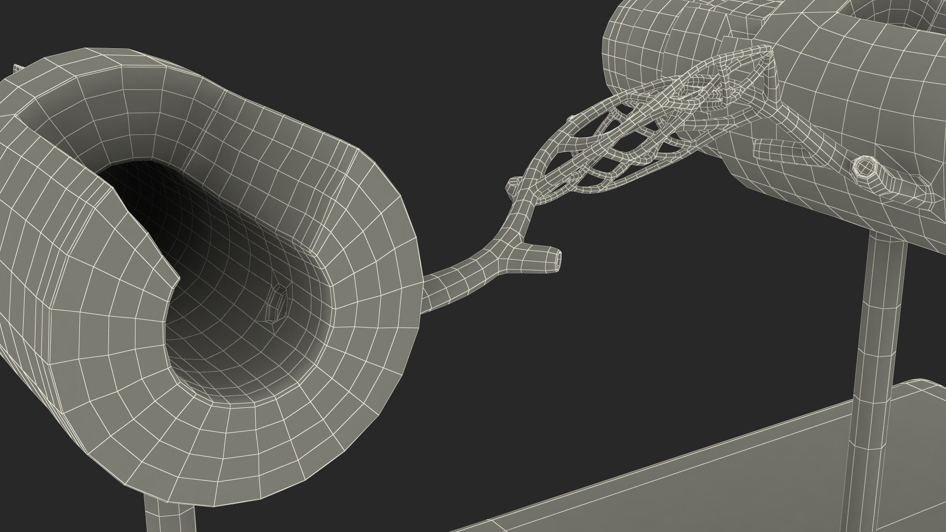 Anatomical Model Blood Vessels And Vein In Section On Shaft 3D ...