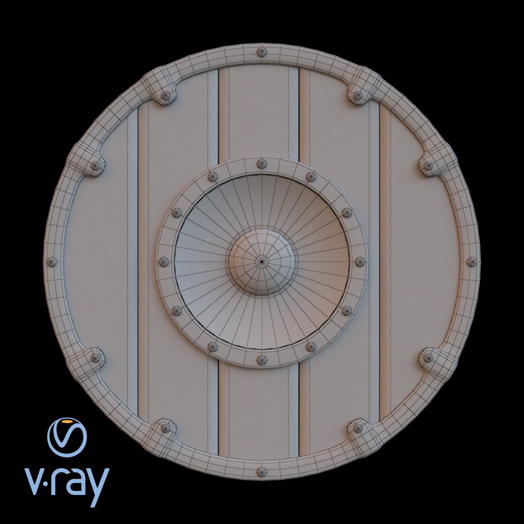 3D Viking Shield Model - TurboSquid 1275642