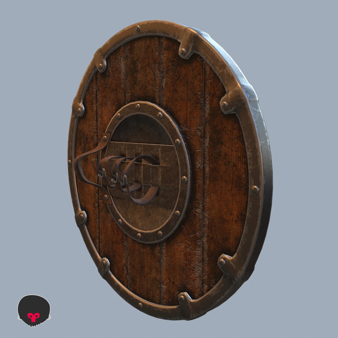 3D Viking Shield Model - TurboSquid 1275642