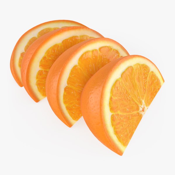 modelo 3d Orange Slices - TurboSquid 1992676