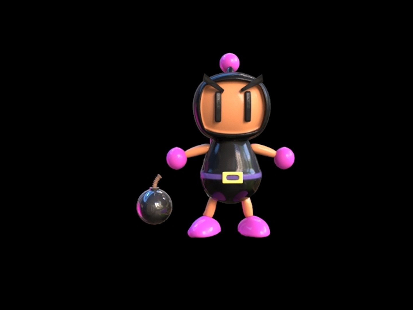 3d Model Of Cartoon Bomberman