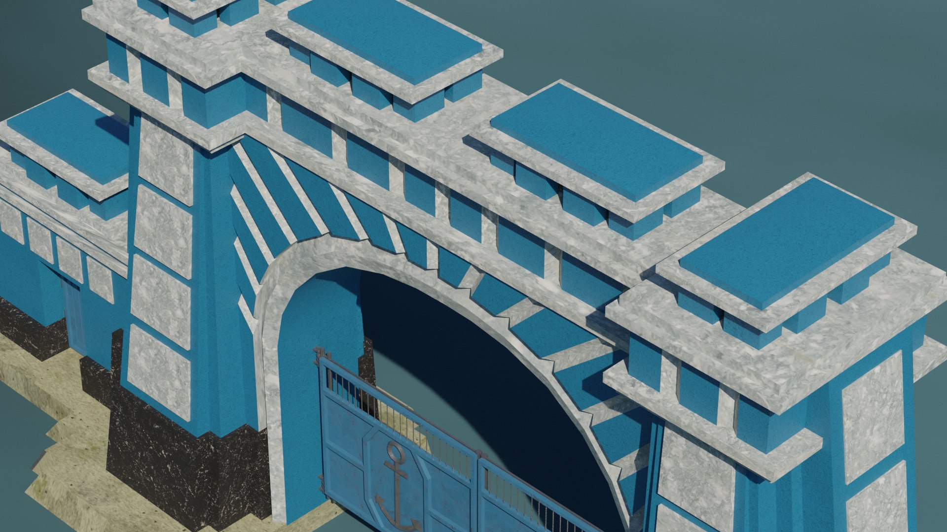 Big Enter Gate Of River Port 3D Model - TurboSquid 1750900