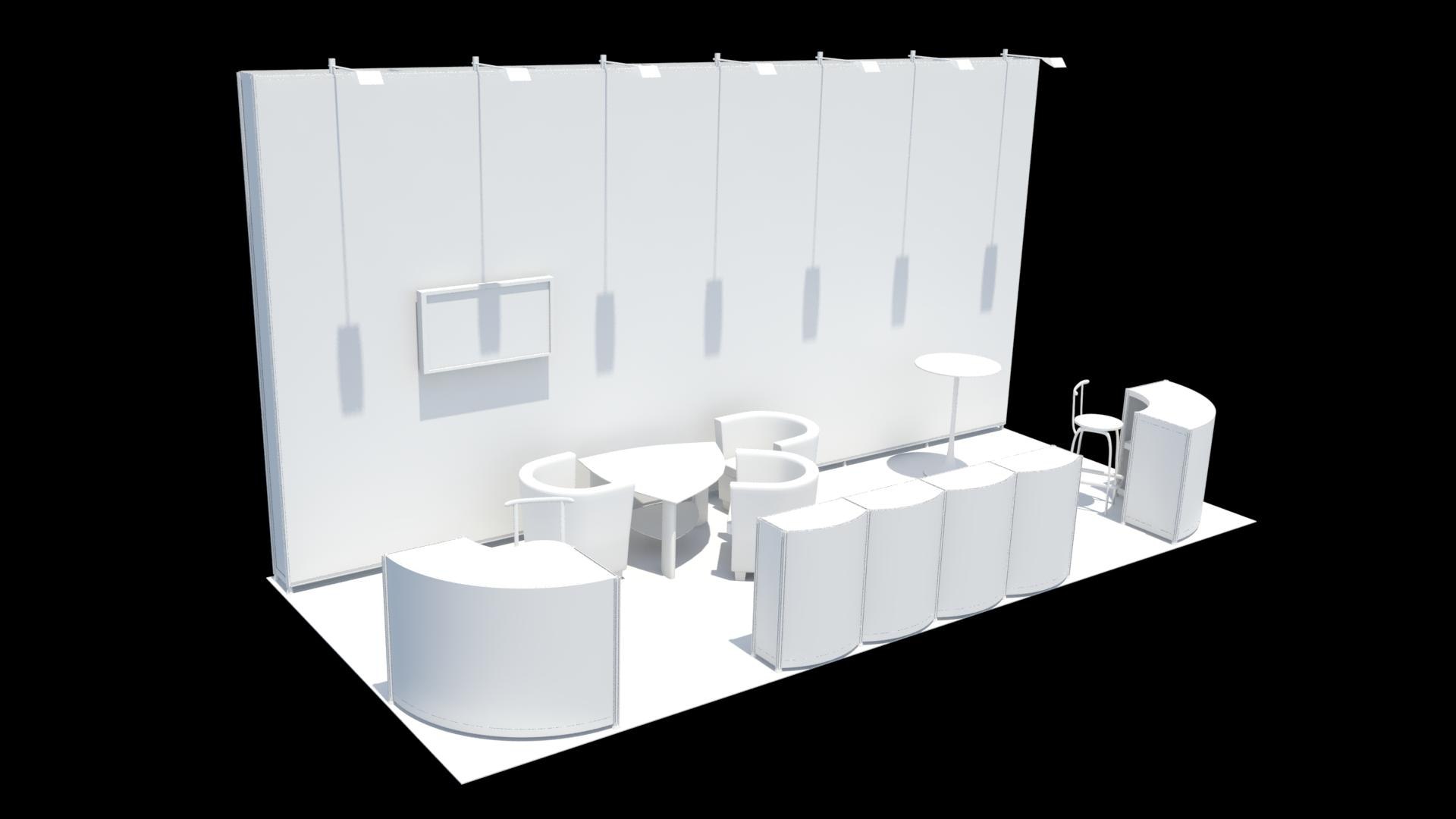 3D Exhibition Stand Design - TurboSquid 1204722