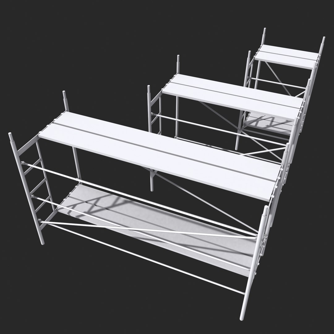3d model of scaffolding structure