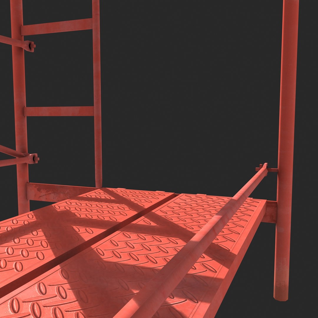 3d model of scaffolding structure