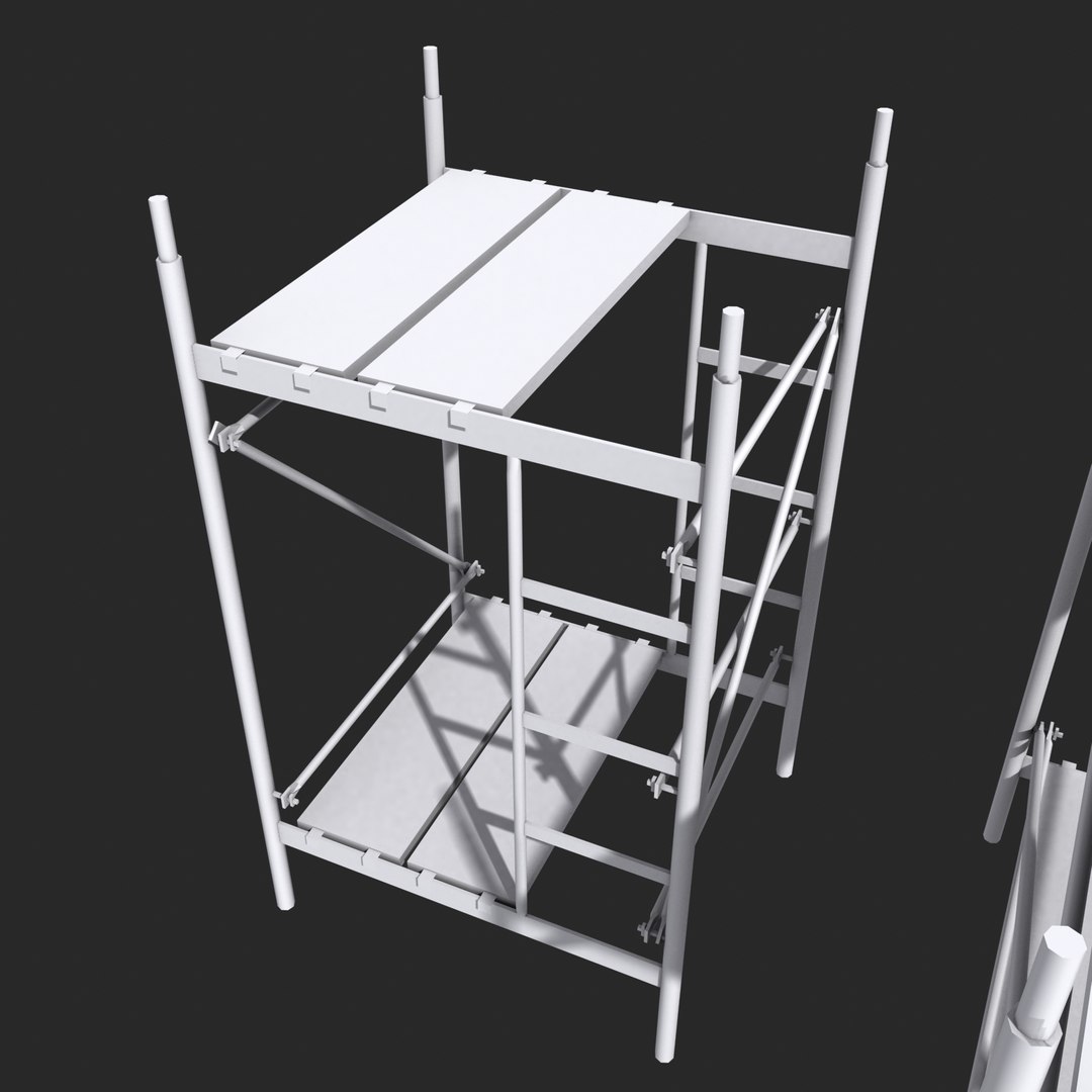 3d model of scaffolding structure