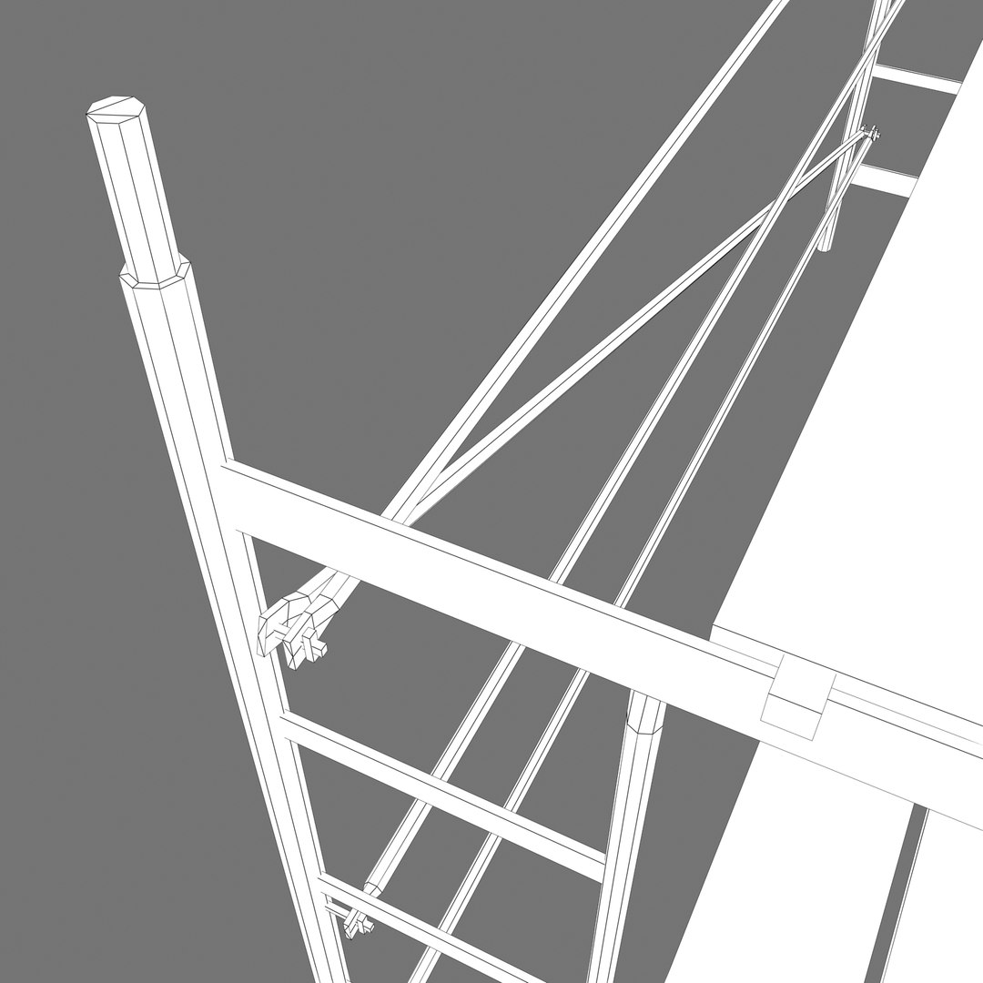 3d model of scaffolding structure