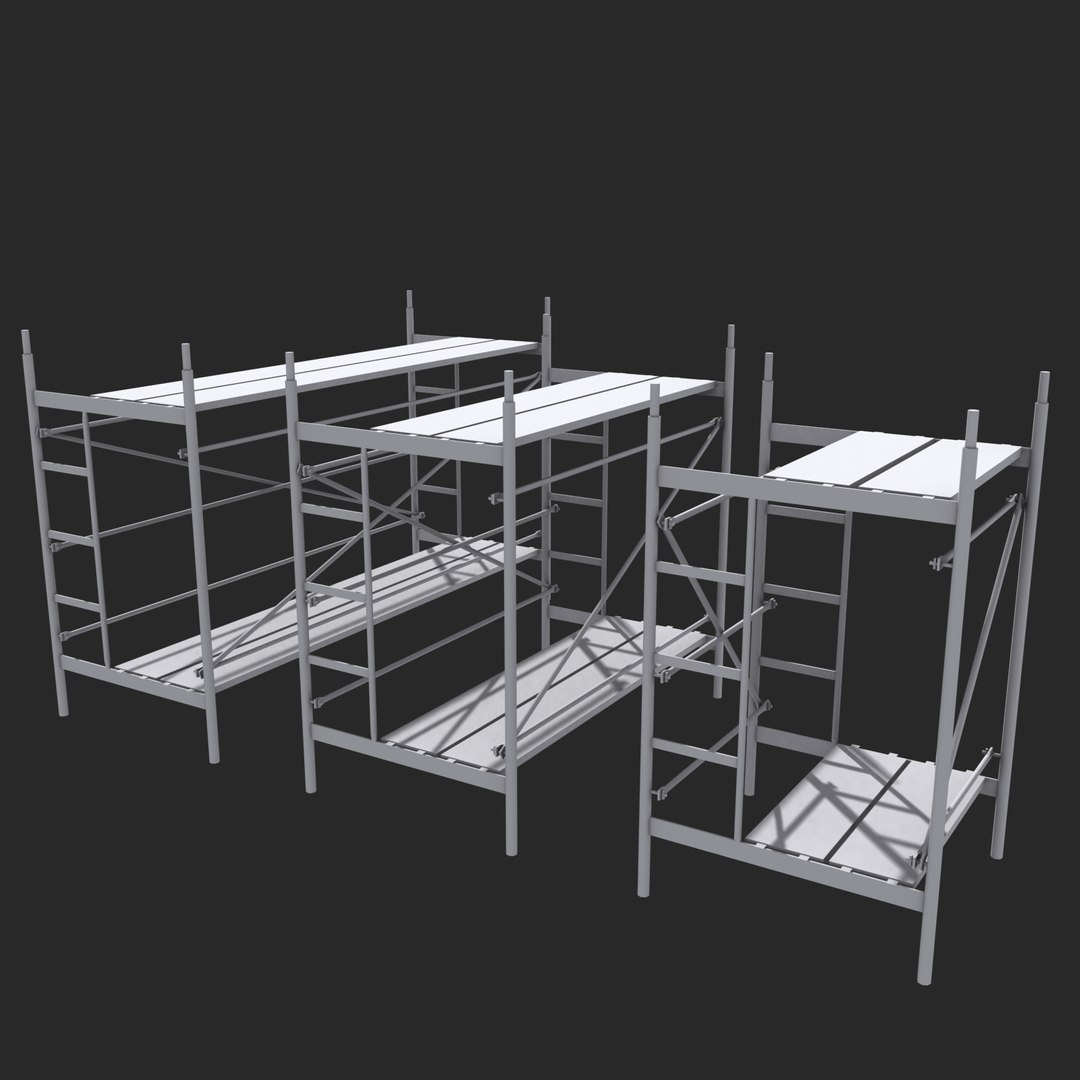 3d model of scaffolding structure