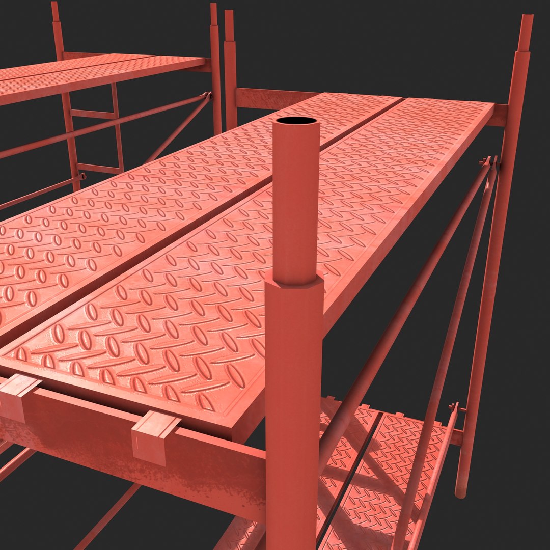 3d model of scaffolding structure