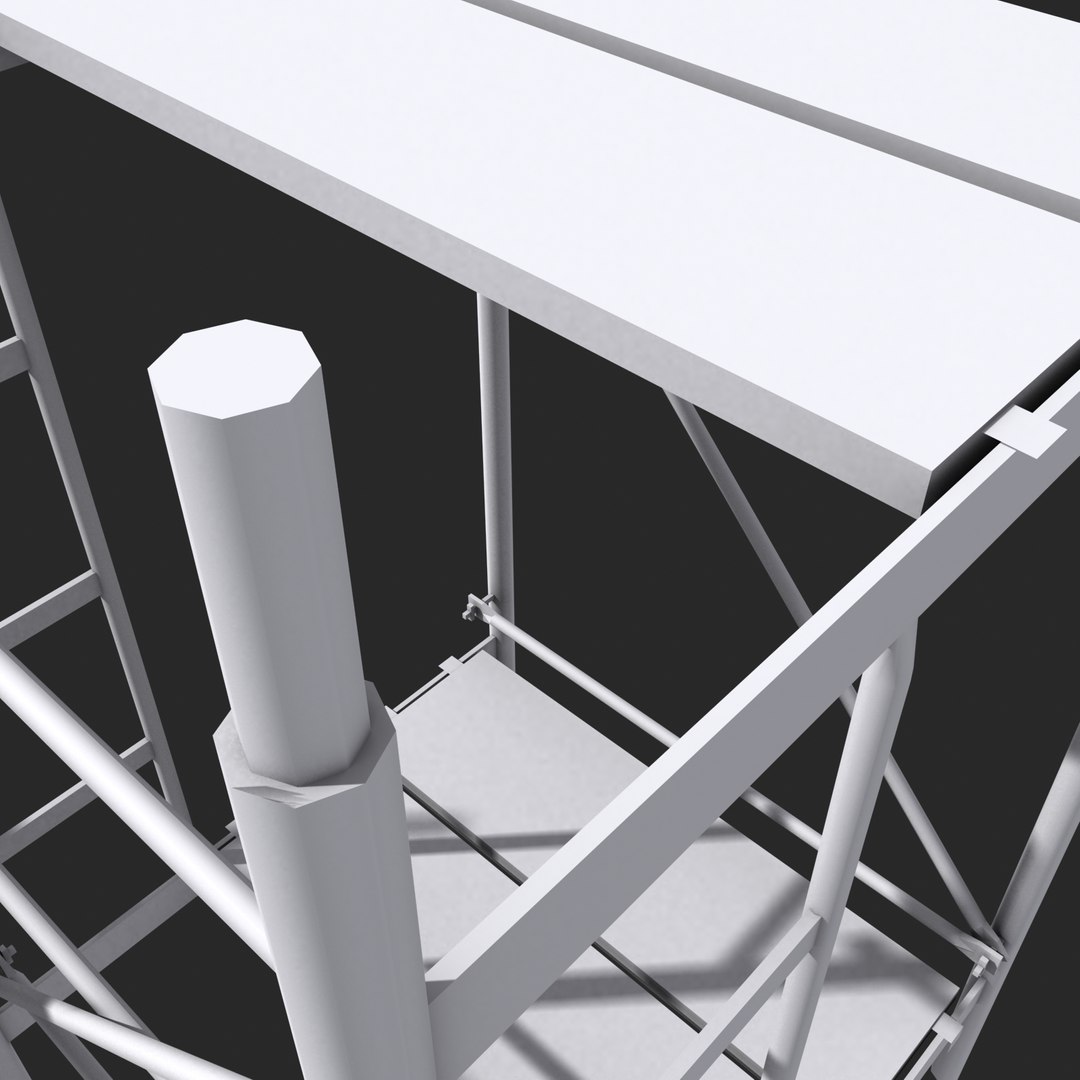 3d model of scaffolding structure