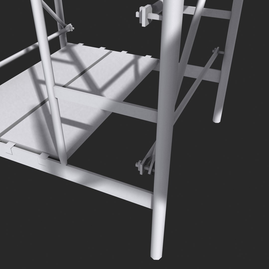 3d model of scaffolding structure