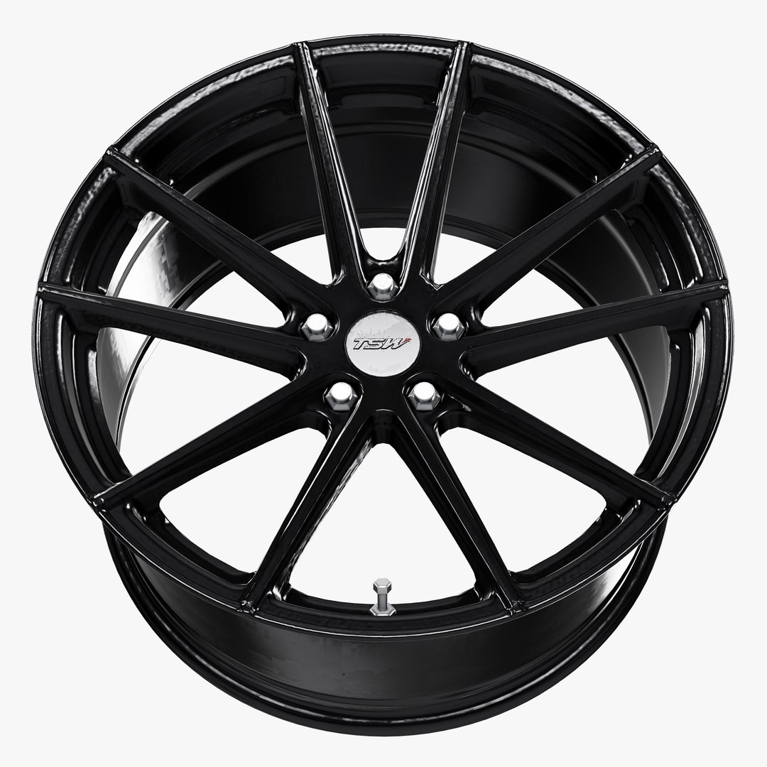 TSW Bathurst Wheel Rotary Forged Gloss Gunmetal model - TurboSquid 2119317