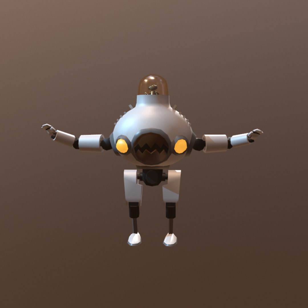 Low-poly robot 3D - TurboSquid 1681340
