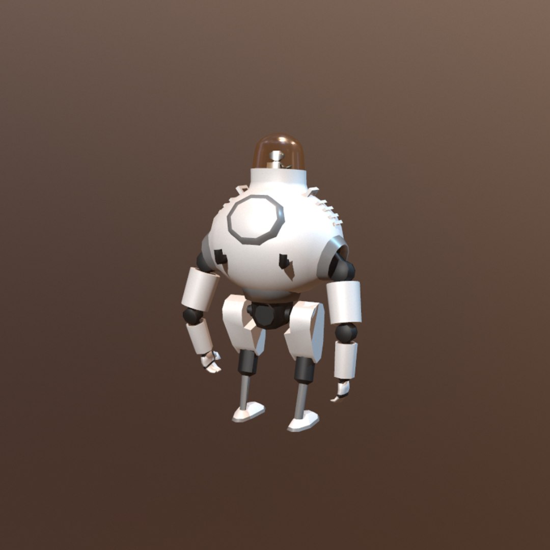Low-poly robot 3D - TurboSquid 1681340