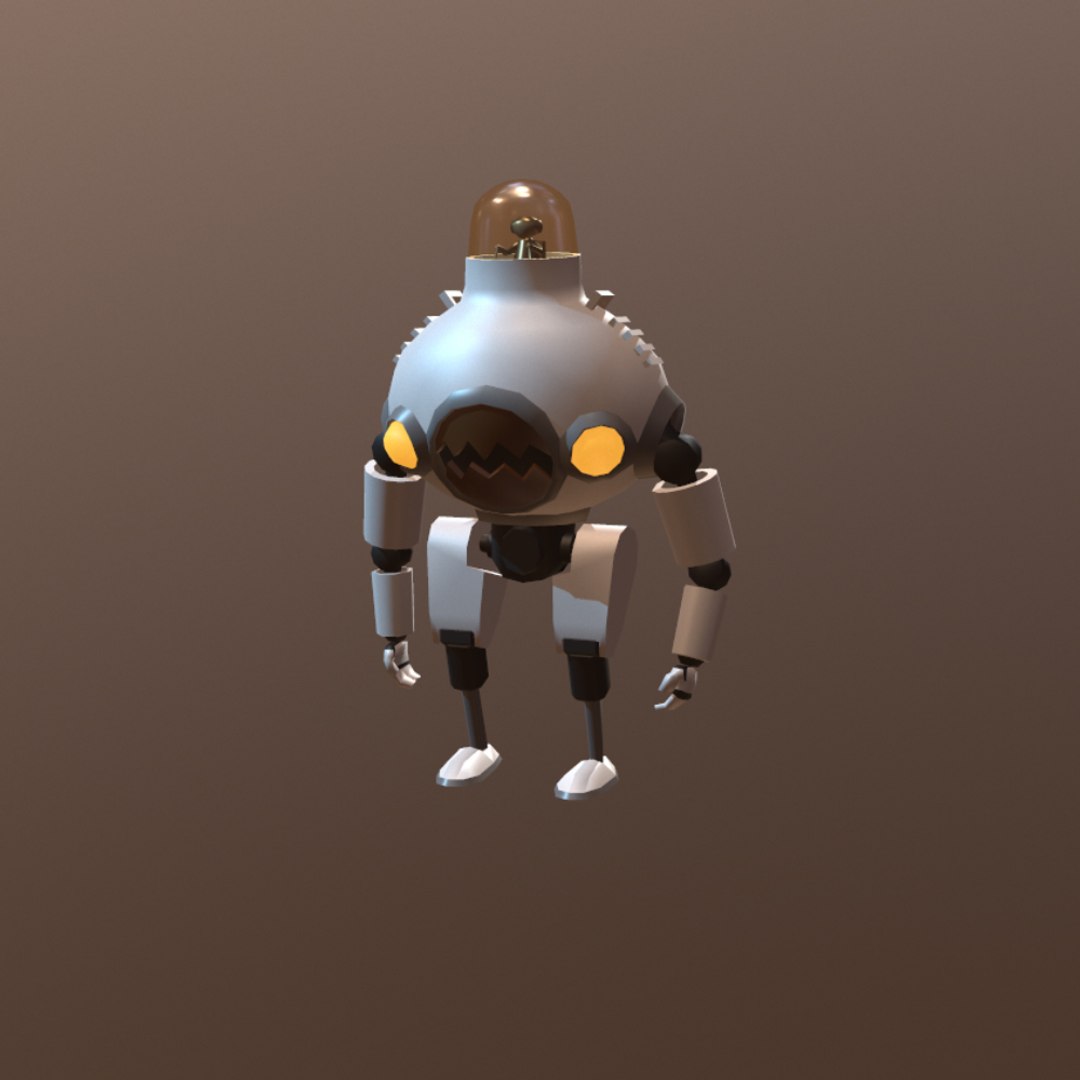 Low-poly robot 3D - TurboSquid 1681340