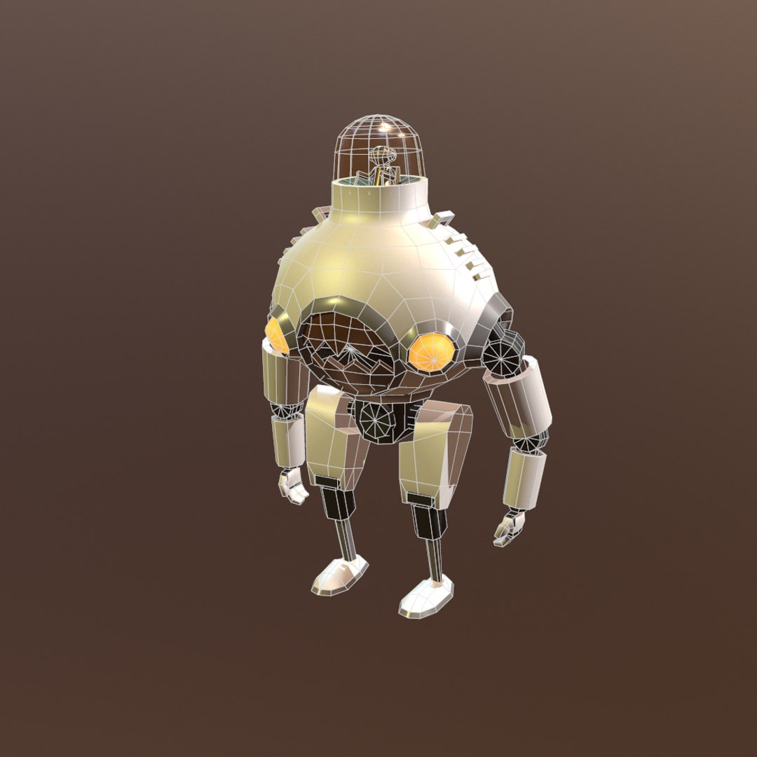 Low-poly robot 3D - TurboSquid 1681340