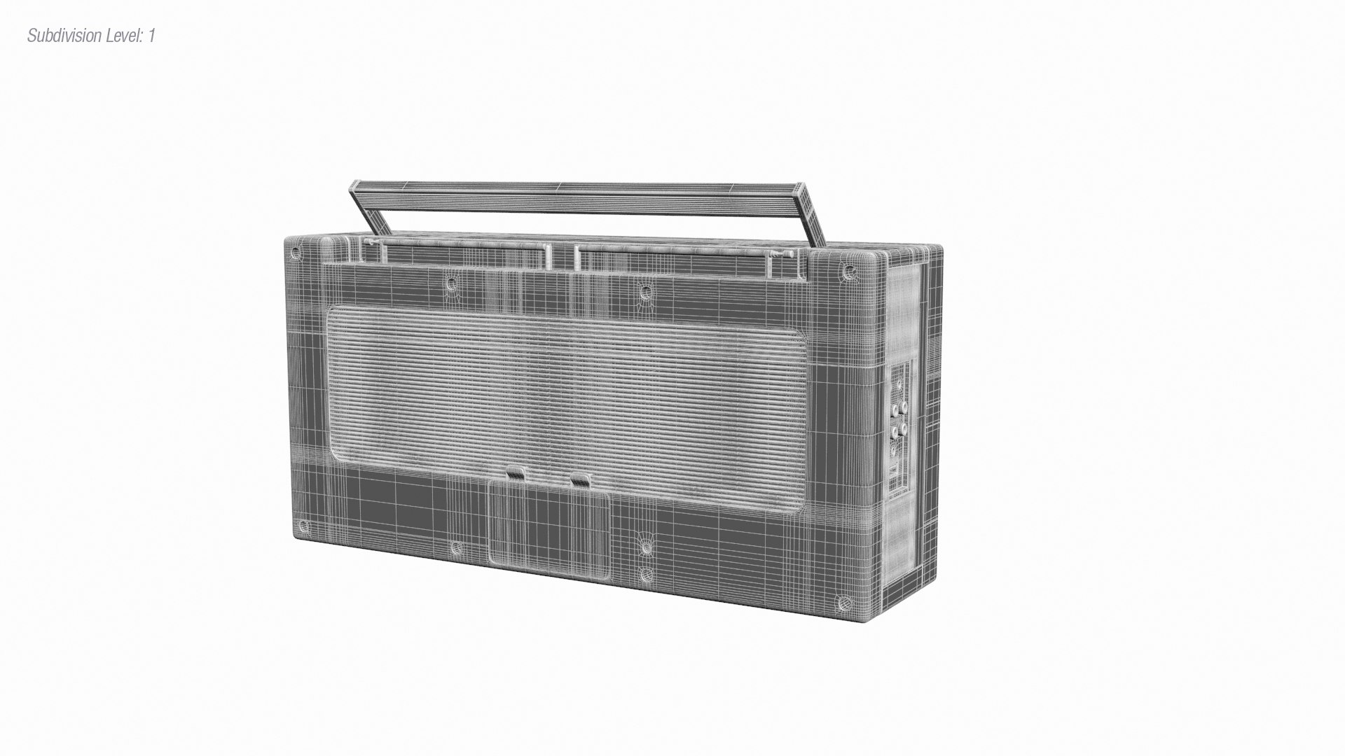 Gpo Retro Boombox Ghetto-blaster 3D Model - TurboSquid 1640999