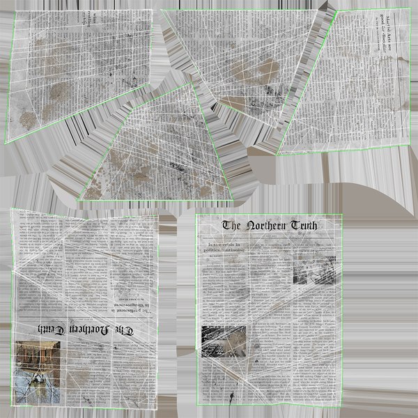 3D модель Газета разбросана - TurboSquid 1867676