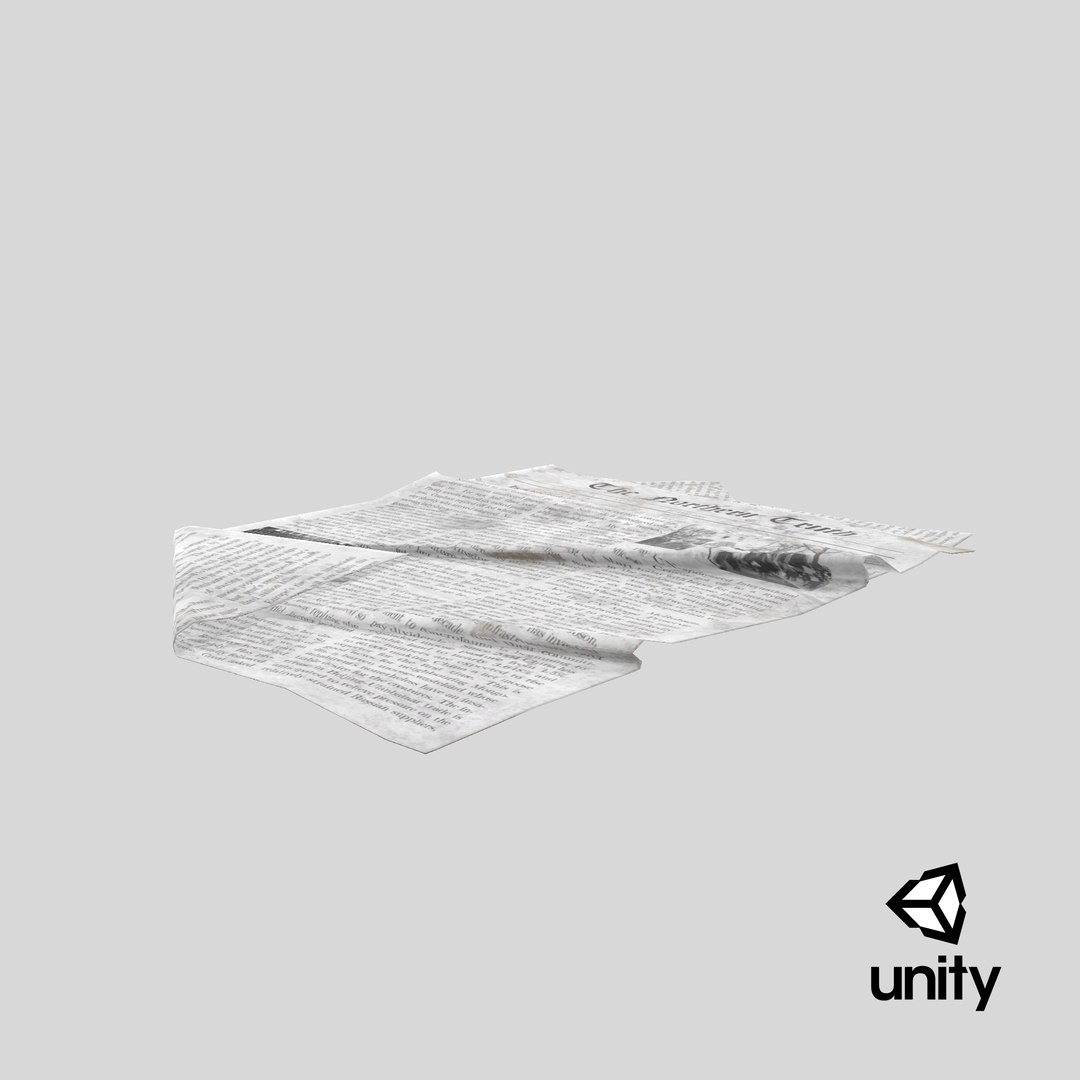 Newspaper Scattered 3D model - TurboSquid 1867676
