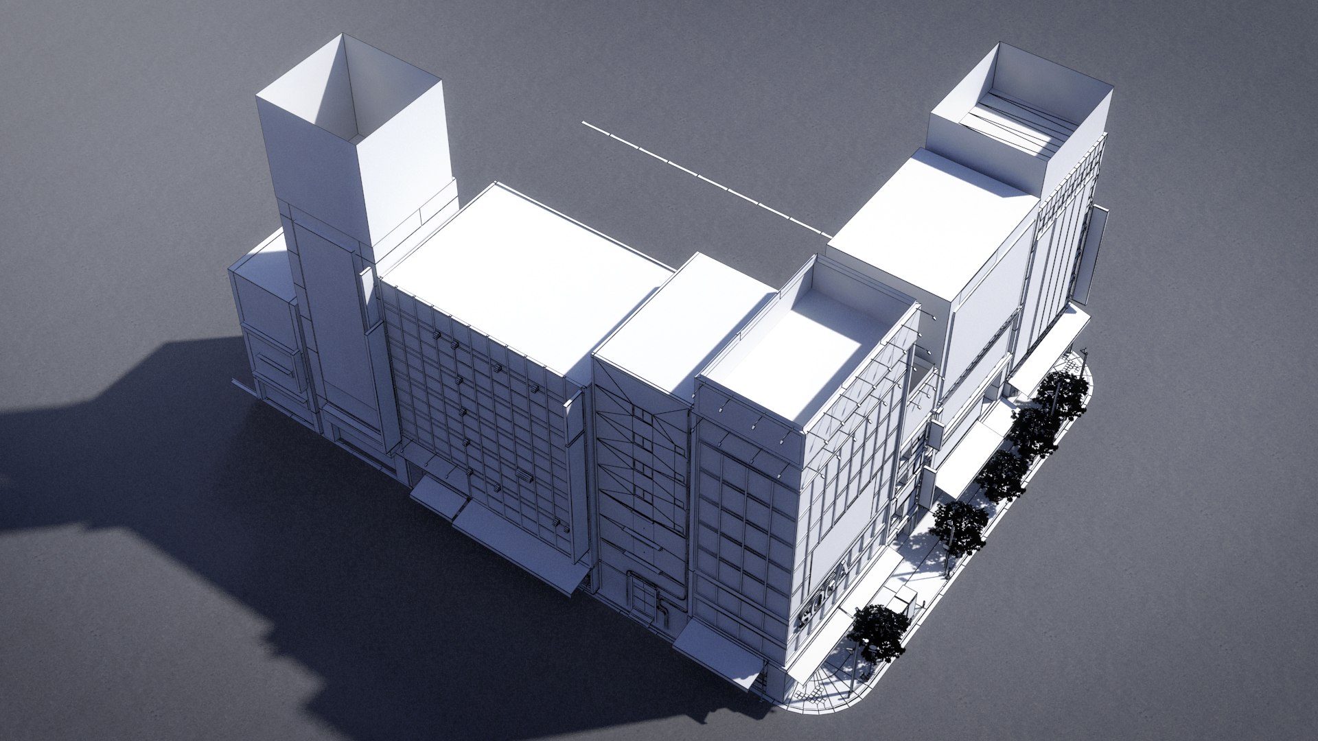 3D Model Japanese Streetscape Akihabara 0004 - TurboSquid 2276386