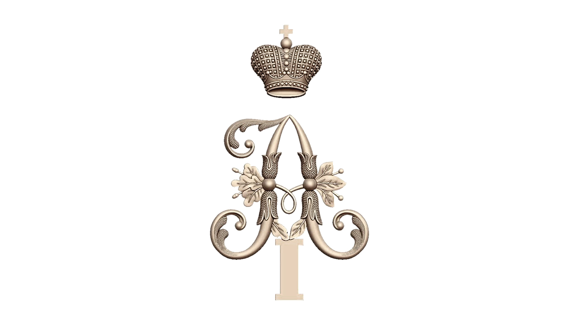 Monogram Of Emperor Alexander I 3D Model - TurboSquid 2326363