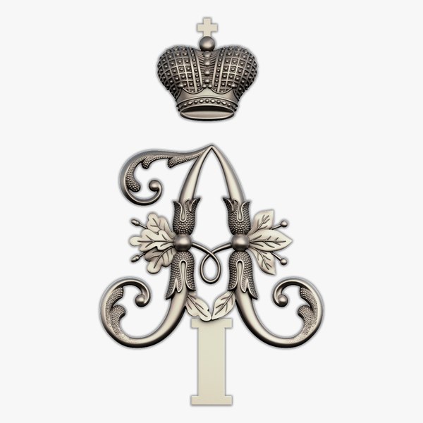 modelo 3d Monograma del emperador Alejandro I - TurboSquid 2326363