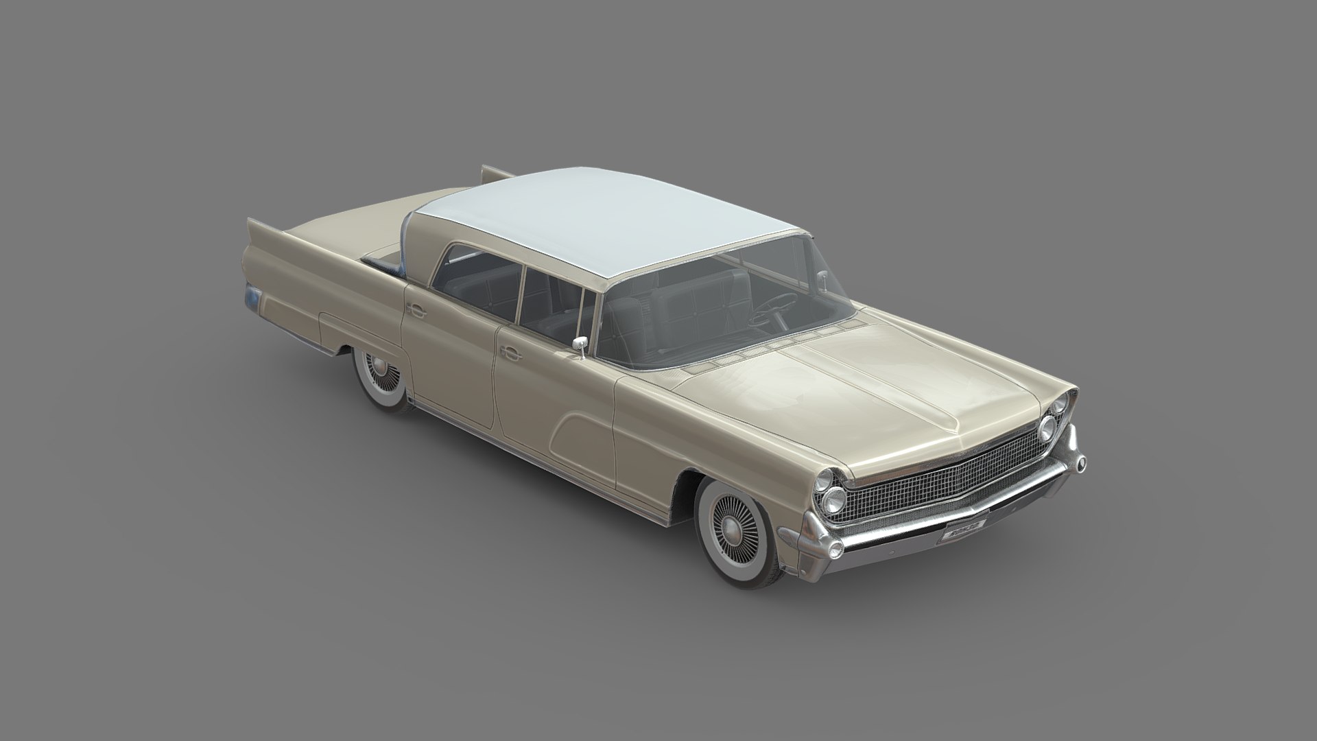 Lincoln Continental Mark IV 1959 Model - TurboSquid 2160611