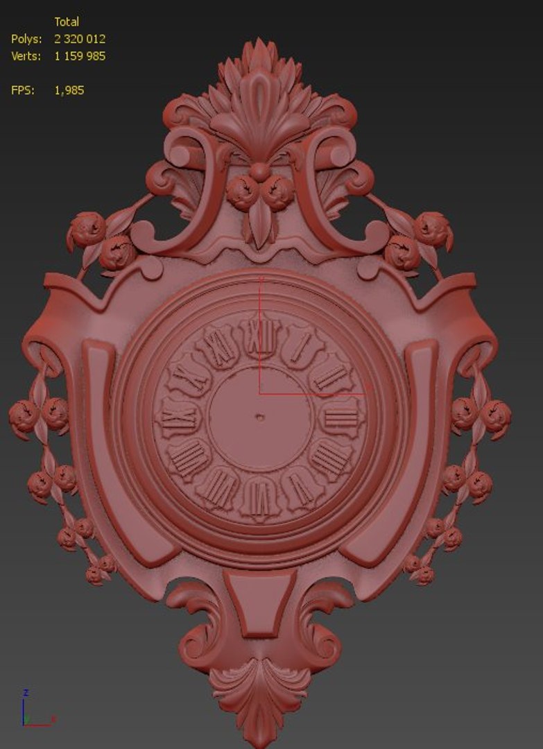 3D Clock Face - TurboSquid 1417679