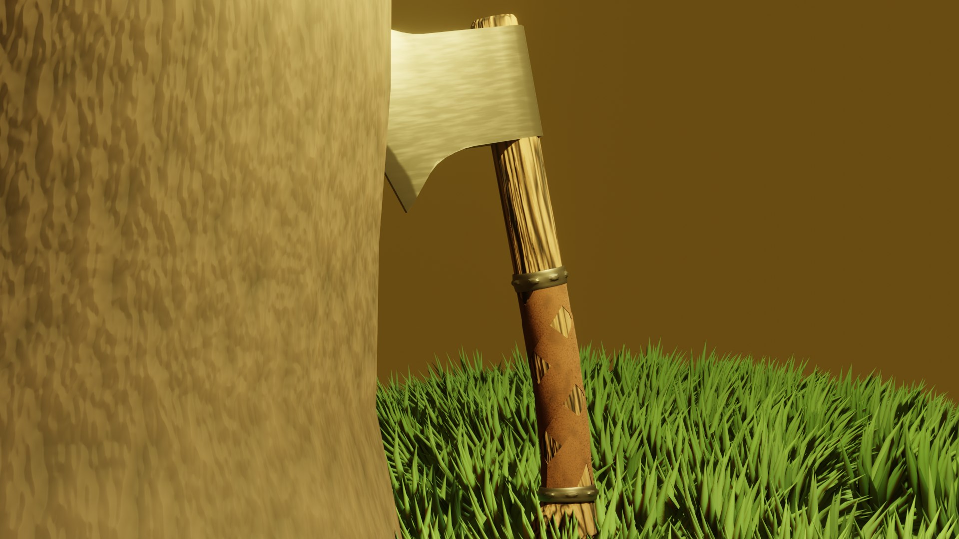 3D Simple Fantasy Hand Axe - TurboSquid 2136461
