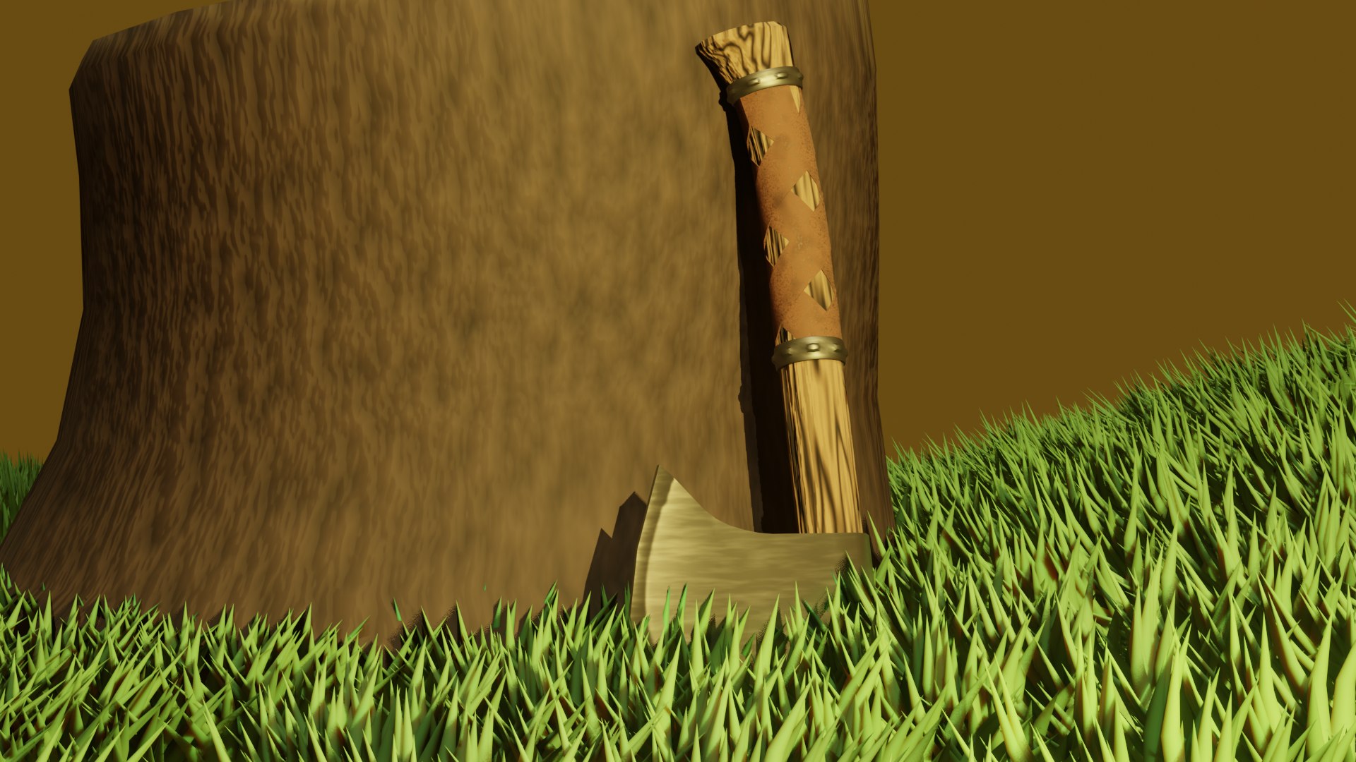 3D Simple Fantasy Hand Axe - TurboSquid 2136461